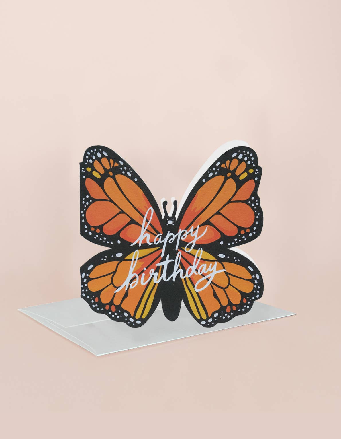 Monarch Birthday Die Cut Greeting Card – Midnight Sun